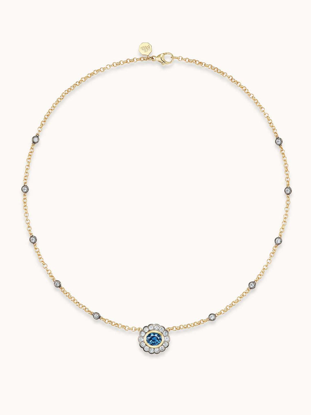 Montana Sapphire Single Alexandra Necklace | Marlo Laz
