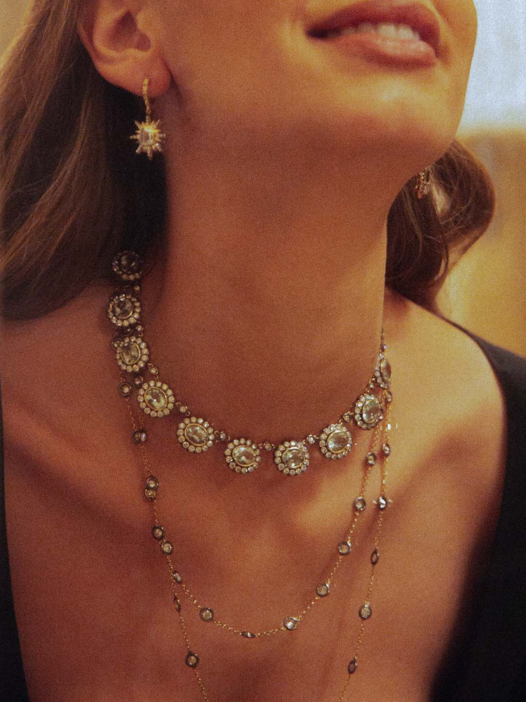 Alexandra Necklace Aquamarine | Marlo Laz